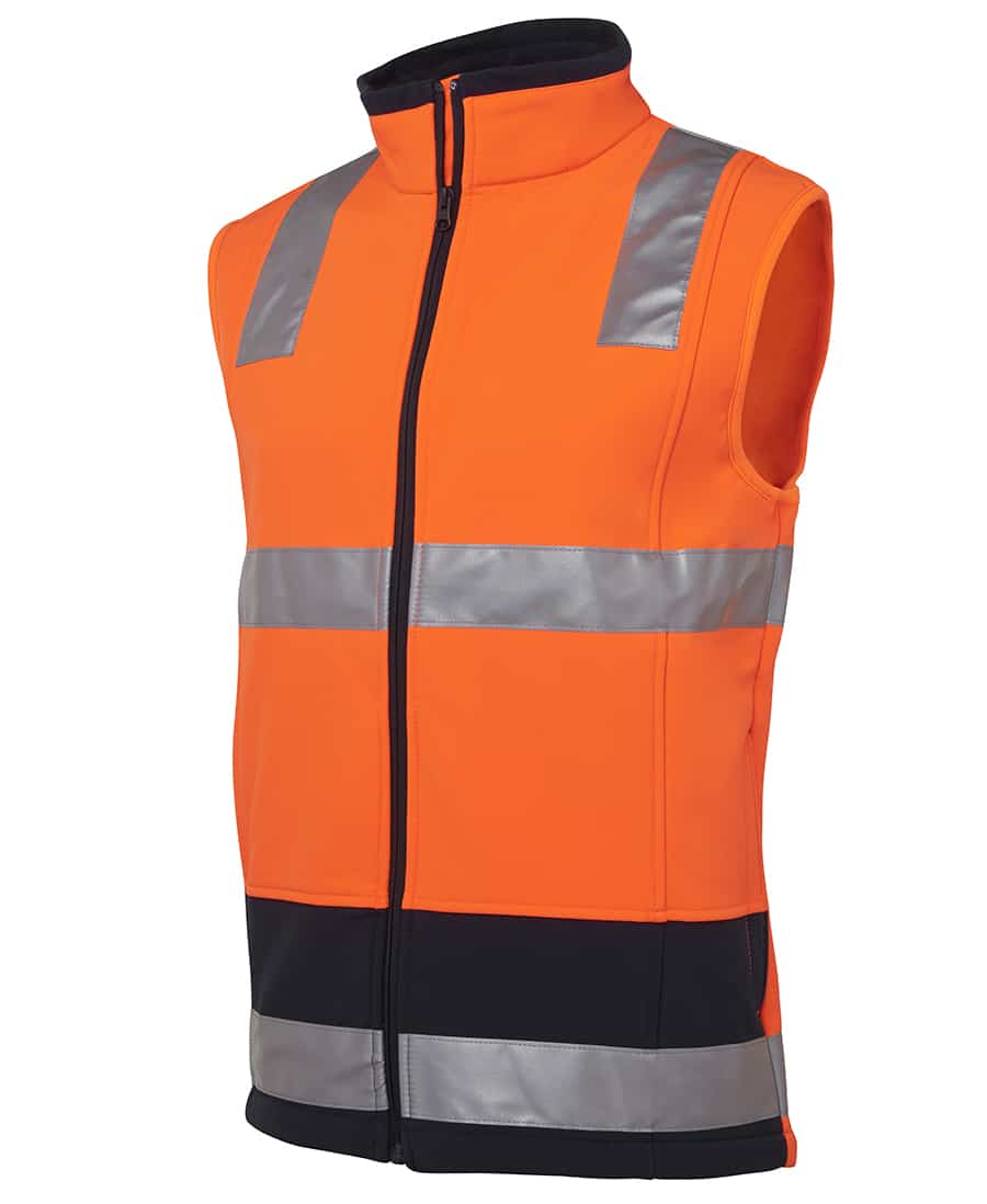 6D4LK JB’s Hi Vis Soft Shell Vest Yellow | The Workwear Spot