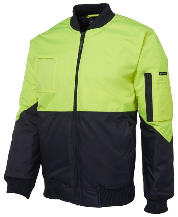 6HVFJ JB’s Hi Vis Flying Jacket yellow | The Workwear Spot